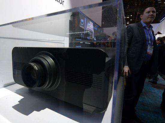 4k Panasonic Projector Displayed Las Vegas Editorial Stock Photo ...