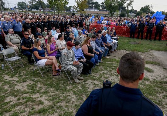 Family Friends Law Enforcement Officers Gather Editorial Stock Photo ...
