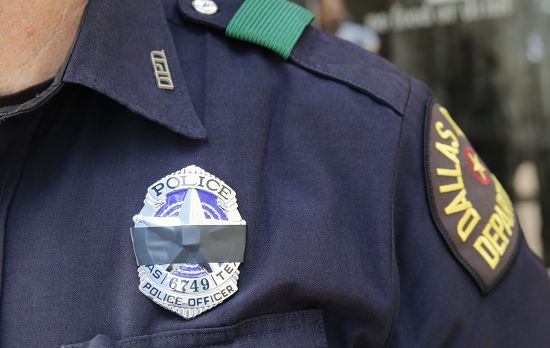 Dallas Police Department Badge Worn By Editorial Stock Photo - Stock ...