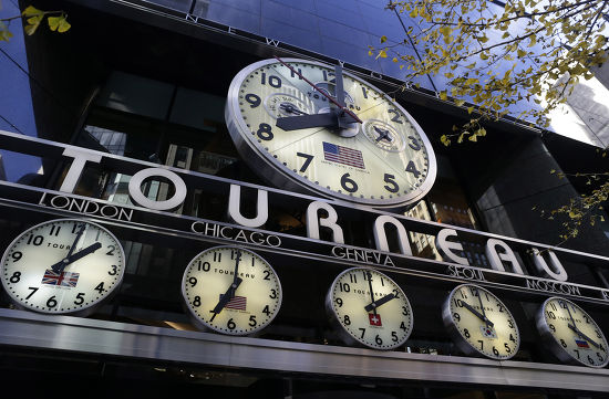 General View Tourneau Clock Sign Seen Editorial Stock Photo - Stock ...