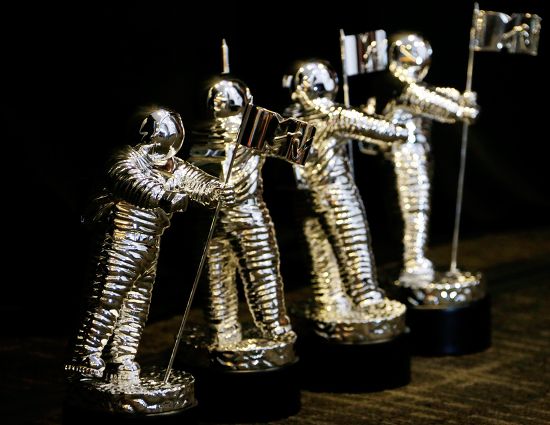 Mtv Video Music Award Statues Seen Editorial Stock Photo - Stock Image ...