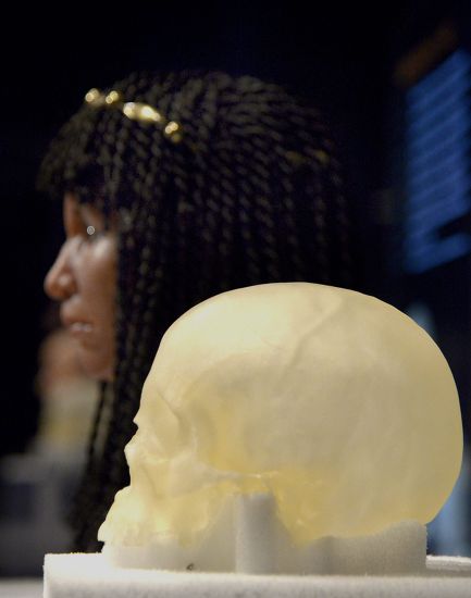 3d Printed Virtual Skull Reconstruction Front Editorial Stock Photo ...