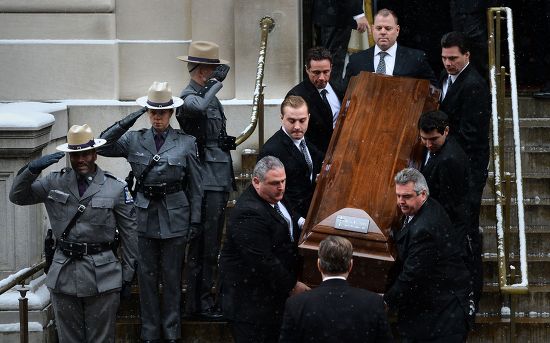 Casket Mario Cuomo Former Governor New Editorial Stock Photo - Stock ...