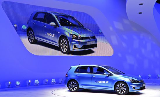 New Egolf Electric Car By Volkswagen Editorial Stock Photo - Stock ...
