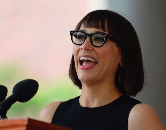 Actress Harvard Alumna Rashida Jones Addresses Editorial Stock Photo ...