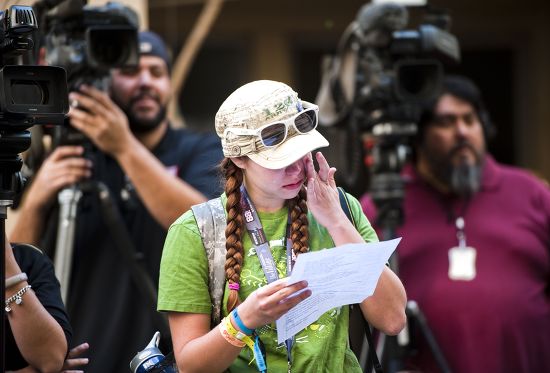 Sxsw Volunteer Photographer Karla Reina Austin Editorial Stock Photo ...