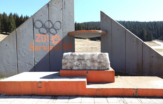 Wall Snow Melts On Rottening Podium Editorial Stock Photo - Stock Image ...