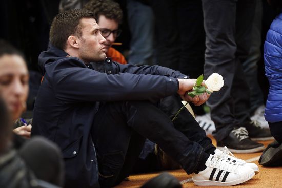 Man Holding Flower Attends Homage Ceremony Editorial Stock Photo ...