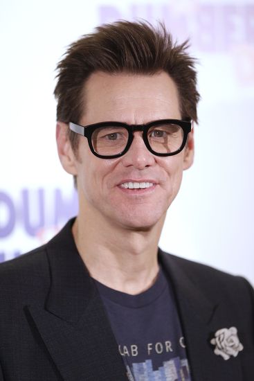 Canadian Actor Jim Carrey Poses During - Foto de stock de contenido ...