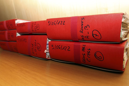 Case Files Piled During Trial Police Editorial Stock Photo - Stock ...
