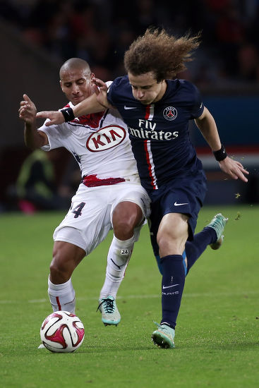 Psg Defense Player David Luiz Vies Editorial Stock Photo - Stock Image ...