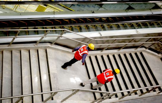 Metro Employees Stand Completed Namma Metro Editorial Stock Photo ...