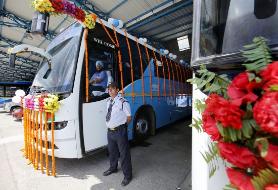 Decorated Buses Seen Before Trial Journey Editorial Stock Photo - Stock ...