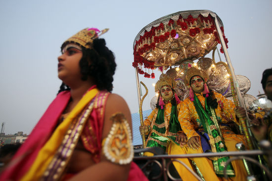 Indian Men Dressed Hindu God Lord Editorial Stock Photo - Stock Image ...