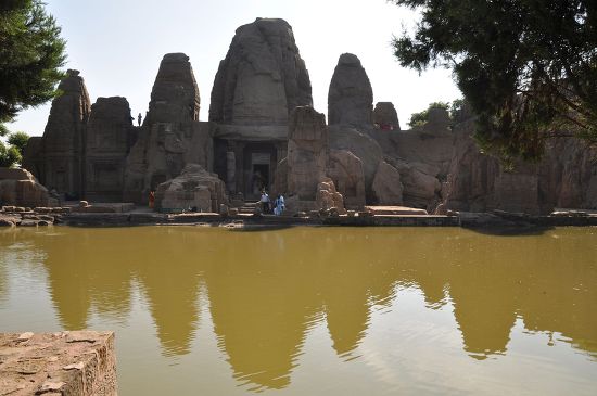 General View Masroor Rock Cut Temple Editorial Stock Photo - Stock ...