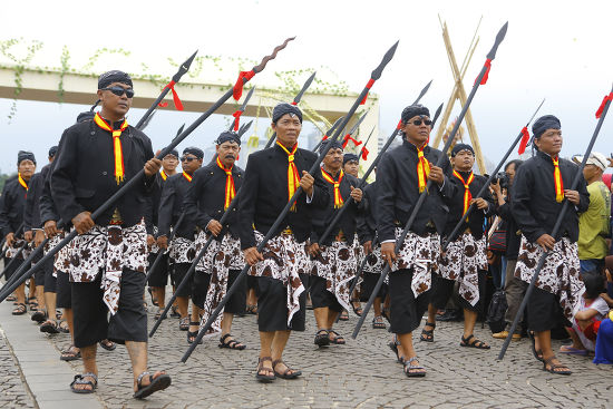 Pakualaman Guard Indonesian Surakarta Monarch Carry Editorial Stock ...