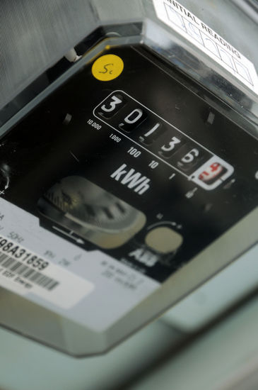 Disc Numbers Domestic Electricity Meter Editorial Stock Photo - Stock ...