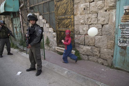 Young Jewish Settler Dressed Spiderman Outfit Editorial Stock Photo ...