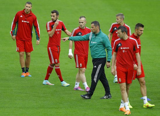 Hungary Soccer Players Listen Their Head Editorial Stock Photo - Stock ...