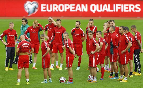 Hungary Soccer Players Listen Their Head Editorial Stock Photo - Stock ...