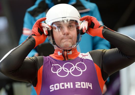 Daniel Pfister Austria During Mens Luge Editorial Stock Photo - Stock ...