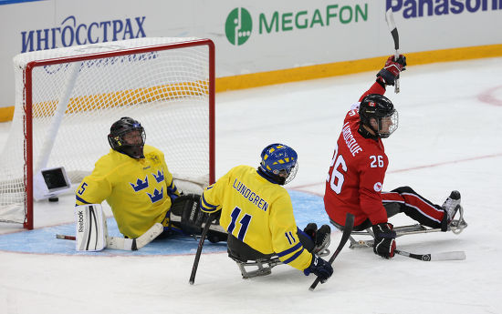 Dominic Larocque Canada Scores During Group Editorial Stock Photo ...