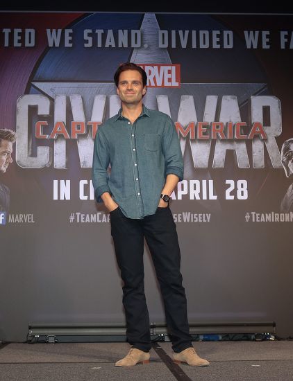 Romanianus Actor Sebastian Stan Poses Photo Editorial Stock Photo ...
