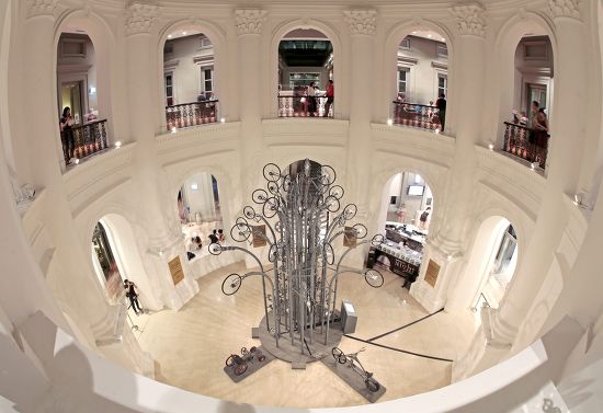 Picture Taken Fisheye Lens Shows Installation Editorial Stock Photo ...