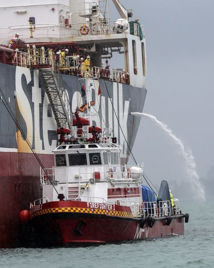 Firefighting Vessel Moored Next Pmax Stena Editorial Stock Photo ...