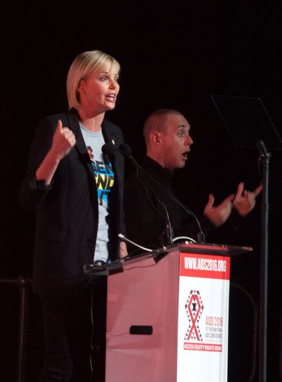 Actor Aids Activist Charlize Theron Delivers Editorial Stock Photo ...