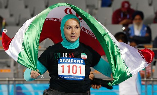 Silver Medalist Leyla Rajabi Iran Celebrates Editorial Stock Photo ...