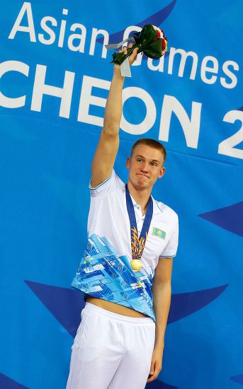 Dmitriy Balandin Kazakhstan Celebrates On Podium Editorial Stock Photo ...