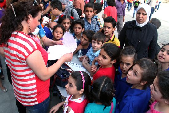 Syrian Students Arrive Start Academic Year Editorial Stock Photo ...