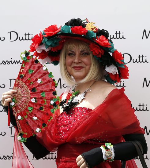 Female Spectator Smiles During Hat Presentation Editorial Stock Photo ...