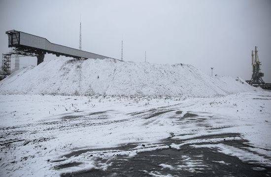 Huge Piles South African Coal Covered Editorial Stock Photo - Stock ...