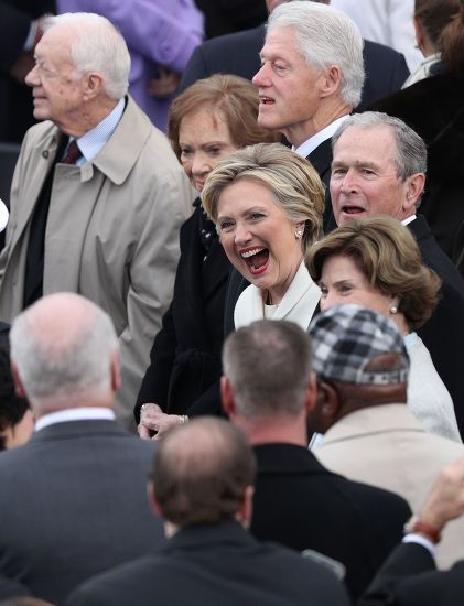 Bill Clinton Hillary Clinton Laura Bush Editorial Stock Photo - Stock ...