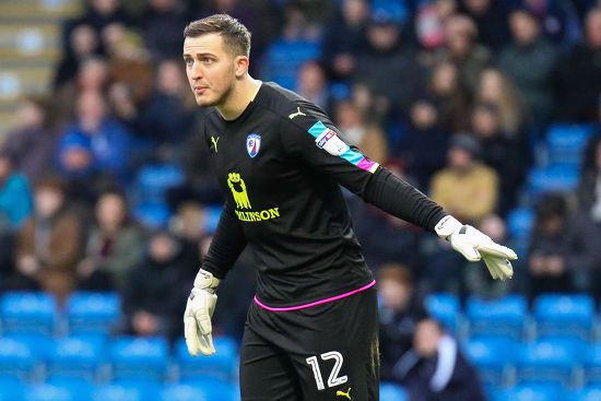Chesterfield Goalkeeper Ryan Fulton Issues Instruction Editorial Stock ...