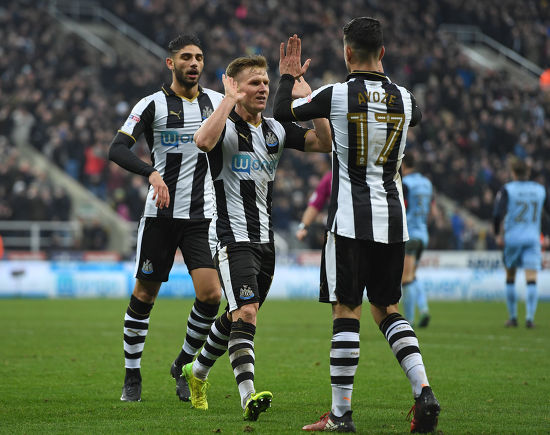 Matt Ritchie Newcastle United Centre Celebrates Editorial Stock Photo ...