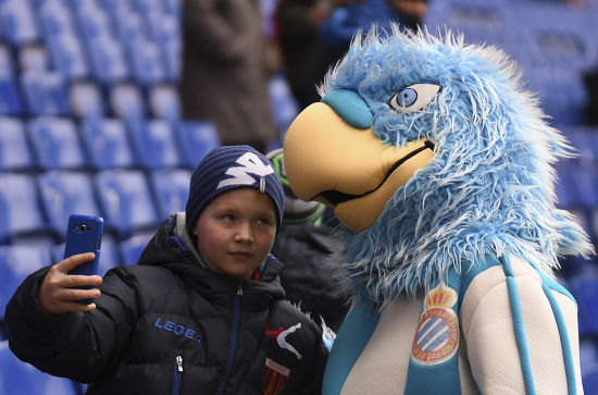 Young Fan Rcd Espanyols Mascot Perico Editorial Stock Photo - Stock ...