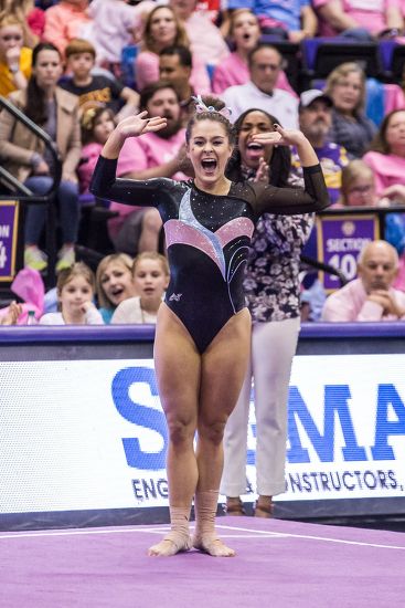 Lsu Tigers Gymnast Sydney Ewing Performs Editorial Stock Photo - Stock ...