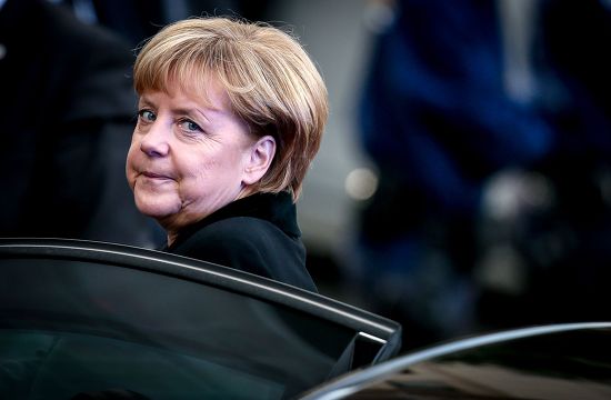 German Chancellor Angela Merkel Arrives Gent Editorial Stock Photo ...