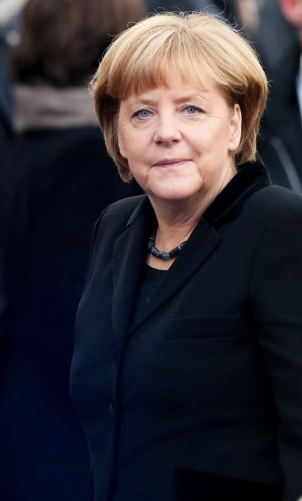German Chancellor Angela Merkel Arrives Gent Editorial Stock Photo ...