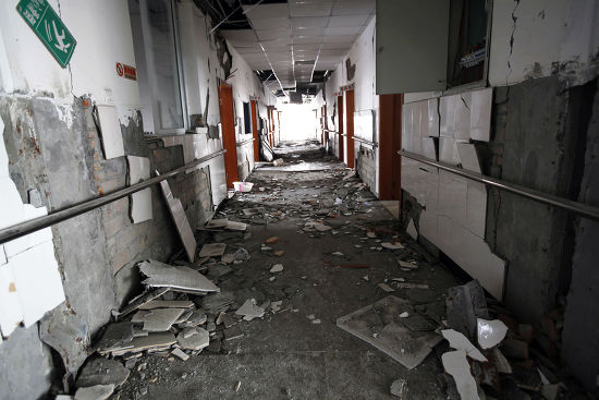 View Hospital Damaged By Earthquake Yaan Editorial Stock Photo - Stock ...