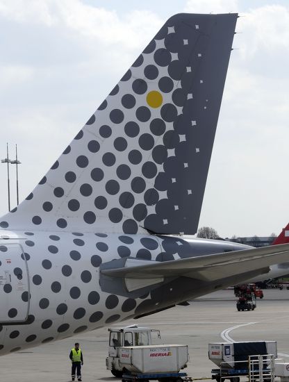 Image Showing Tailfin Vueling Airlines Airbus Editorial Stock Photo ...