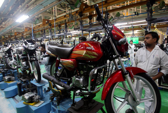 Employee Works Assembly Line Motorbike Hero Editorial Stock Photo ...