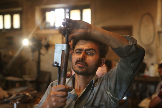 Gunsmith Works Inside Gun Factory Bandook Editorial Stock Photo - Stock ...