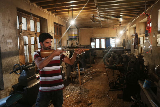 Gunsmith Works Inside Gun Factory Bandook Editorial Stock Photo - Stock ...