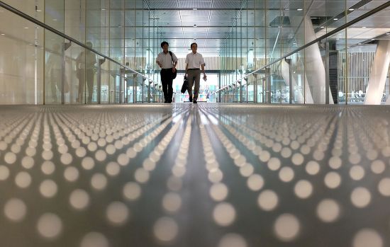Japanese Businessmen Walk Through Corridor Tokyo Editorial Stock Photo ...