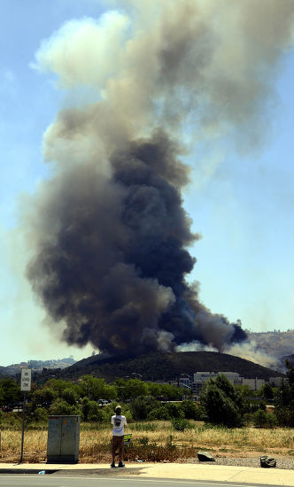 Citizens Looks Flare Cocos Fire Near Editorial Stock Photo - Stock ...