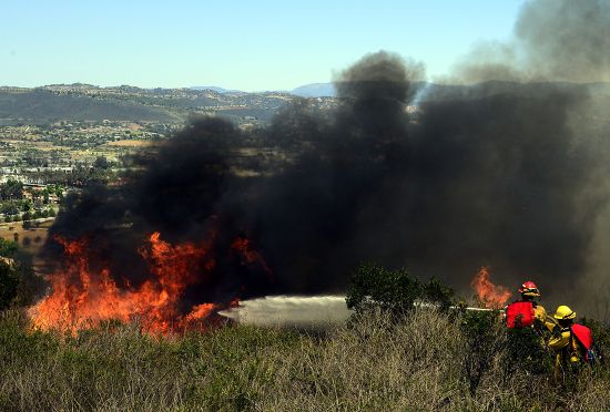 Firefighters Beat Down Flare Cocos Fire Editorial Stock Photo - Stock ...